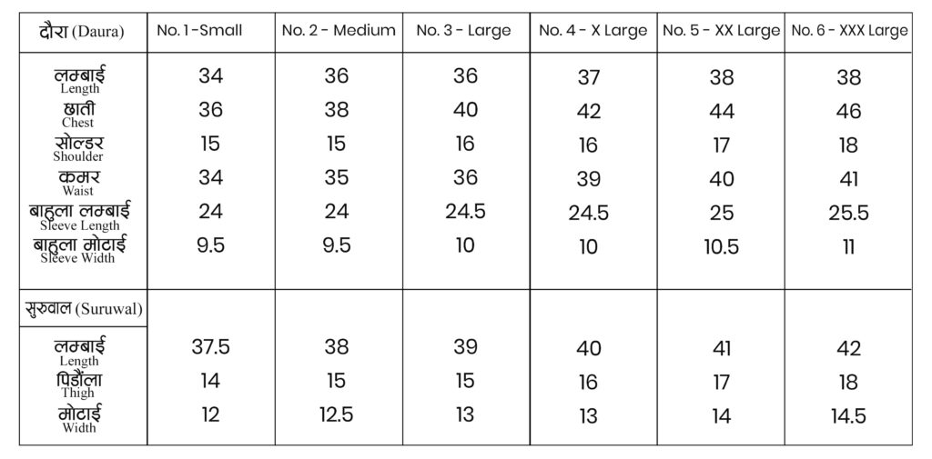 Kathmandu Classic Nepali Daura Suruwal – Dark Brown