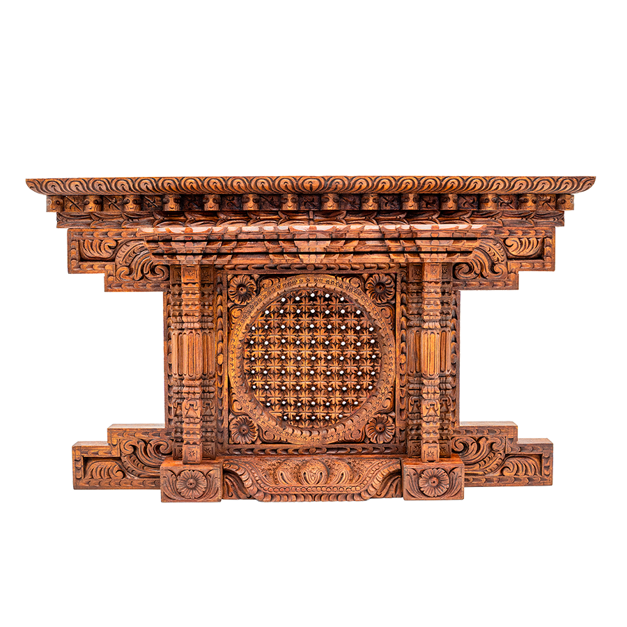 Handcrafted Aankhi Jhyal Newari Window – Traditional Nepali Wooden ...